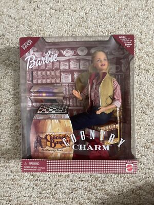 NEW 2000 Country Charm Barbie Cracker Barrel Mattel 26464 Never Removed ...