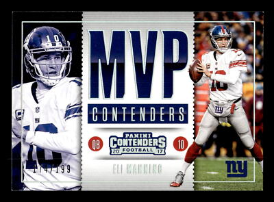 Eli Manning 2017 Panini Contenders #MC-16 New York Giants MVP | eBay