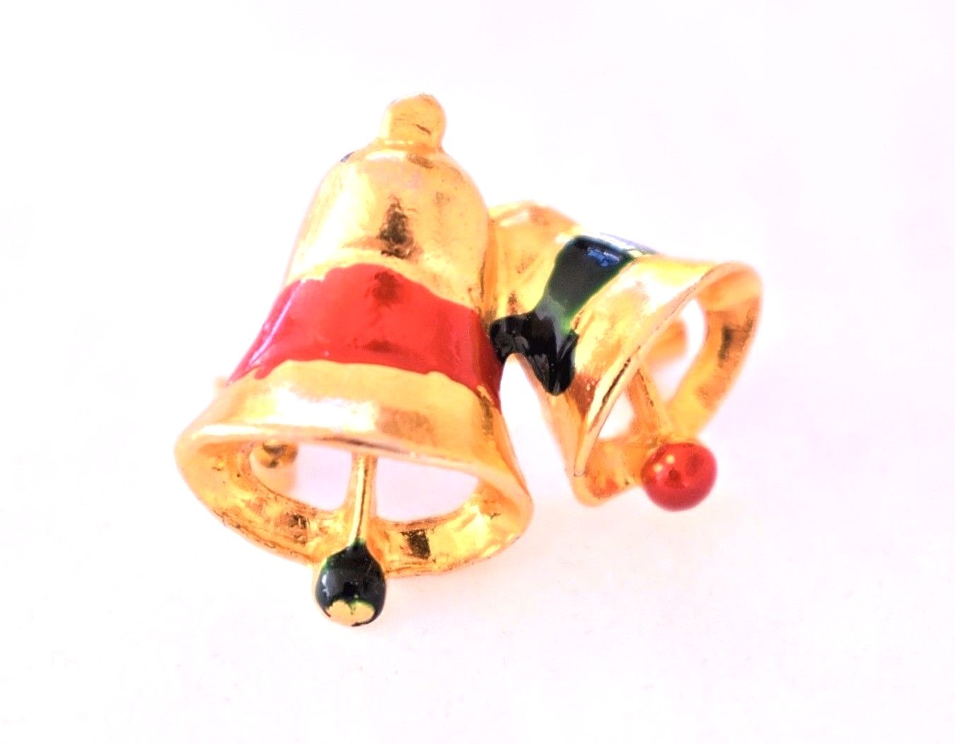 Ringing Christmas Bells Brooch Coat Sweater Scarf Tie Pin Retro Holiday ...