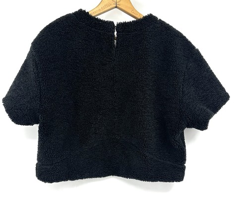 Lululemon Black Textured Fleece Embroidered Logo Tee Size 10 | eBay