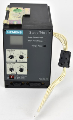 Siemens Static Trip III RMS-TS-TZ / 18-483-905-505 Solid-State Trip ...