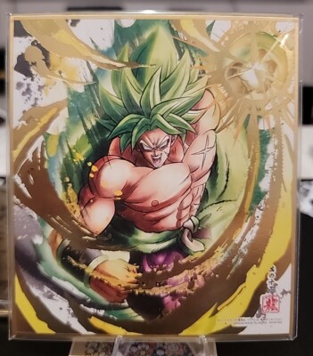 Dragon Ball Z Super Shikishi Best Collection Bandai Super Saiyan Broly ...