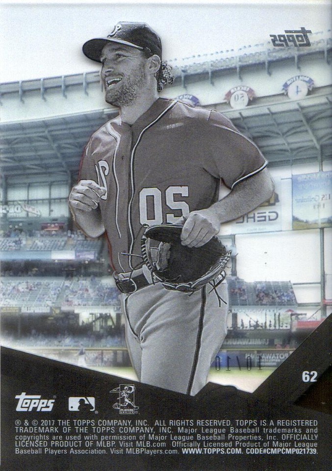 2017 Topps Baseball Clear #62 Daniel Murphy 10/10 | eBay