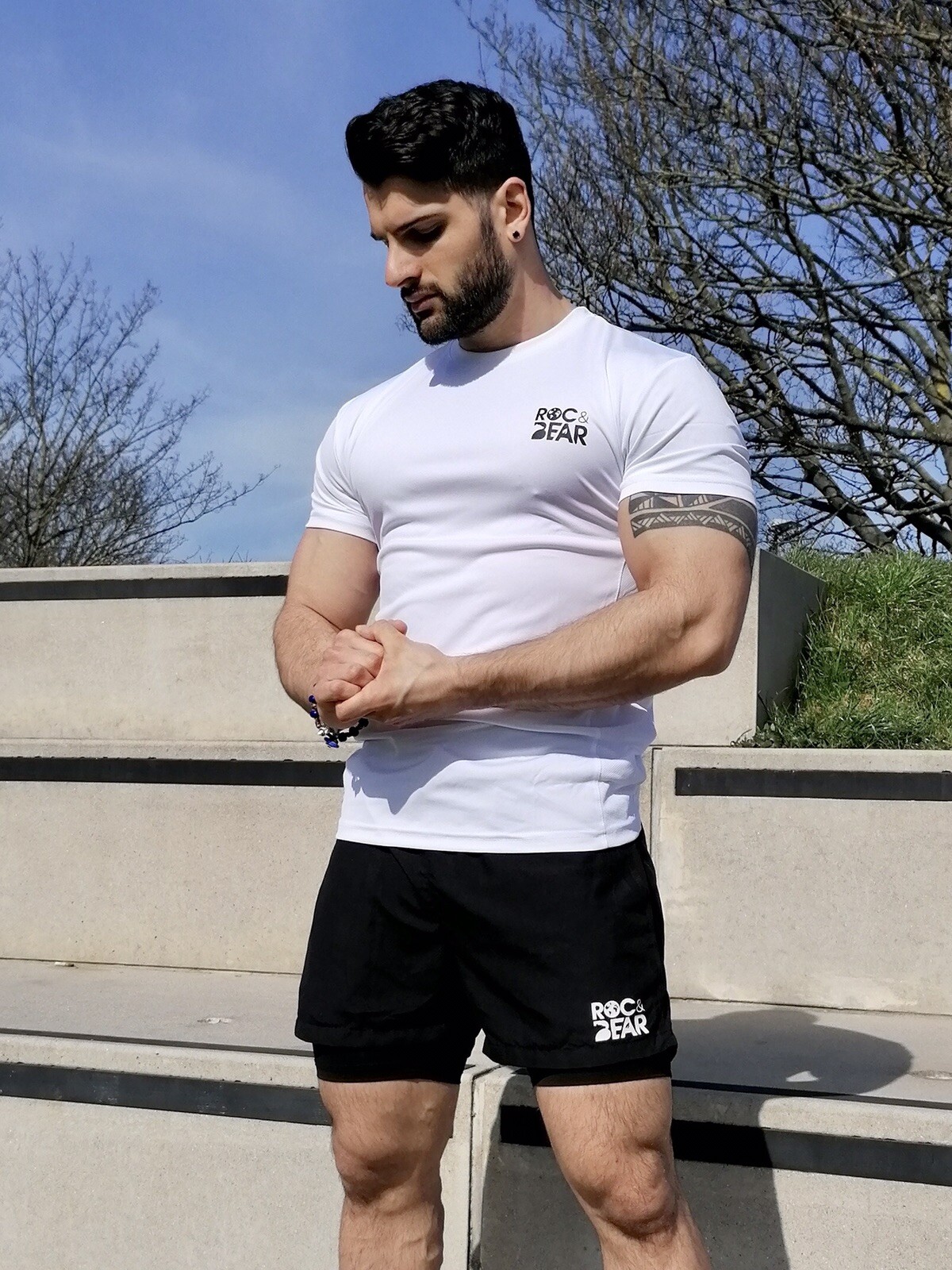 Mens Gym T-Shirt Active Performance Wicking Cool Running Top Fitness ...