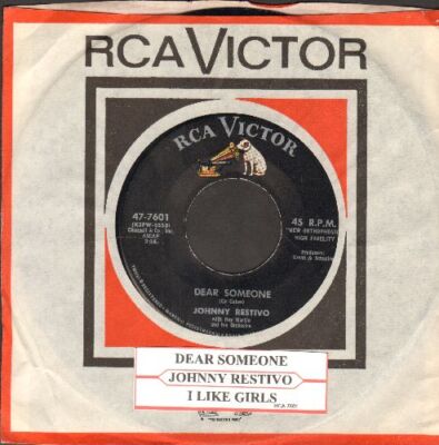 Restivo, Johnny - Dear Someone RCA 7601 Vinyl 45 rpm Record | eBay