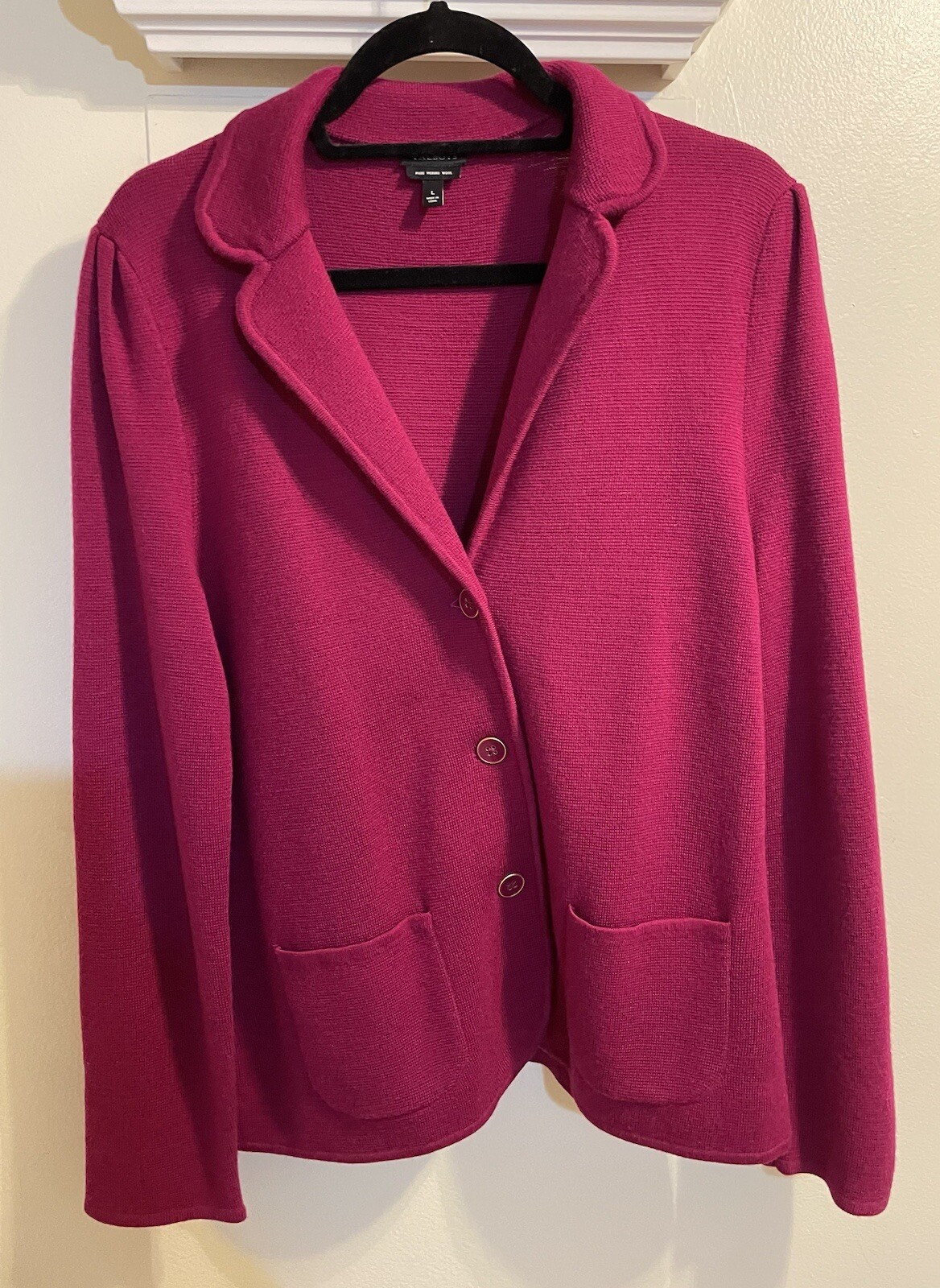 Talbots Burgundy 100% Wool Cardigan, And Top 70% Cotton 30% Rayon,Twin ...