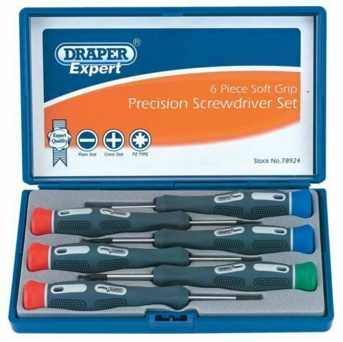 Draper Expert 78924 6-Piece Soft-Grip Precision Screwdriver Set for ...