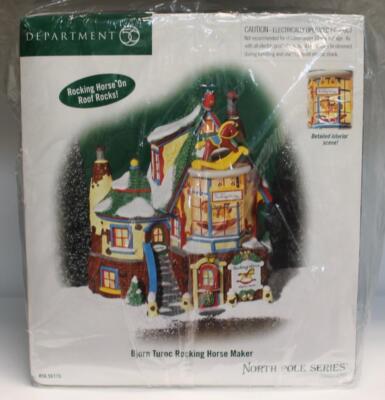 Dept 56 North Pole Bjorn Turoc Rocking Horse Maker #56775 | eBay