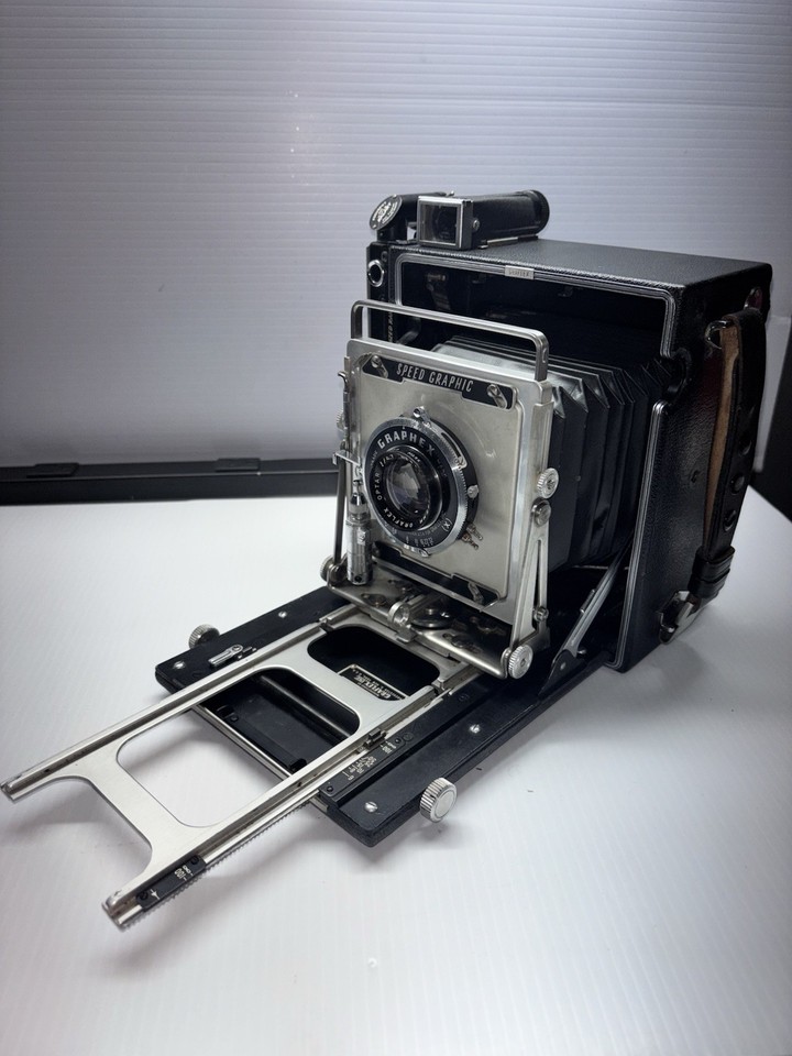 Graflex Speed Graphic 4x5 Large Format Camera w/ Graphex Optar. Nice ...