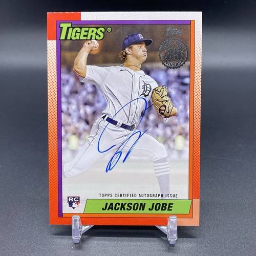 2025 Topps Jackson Jobe RC On Card Auto Detroit Tigers Rookie Autograph ...