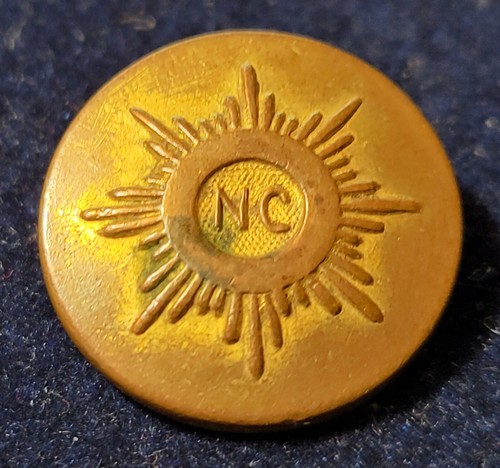 CIVIL WAR ERA CONFEDERATE NORTH CAROLINA LOCAL SUNBURST BUTTON ALBERTS ...