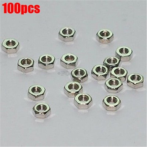 100 Pcs M3 Dia 3Mm Hex Screw Nut Stainless Steel Nuts Good Quality za ...