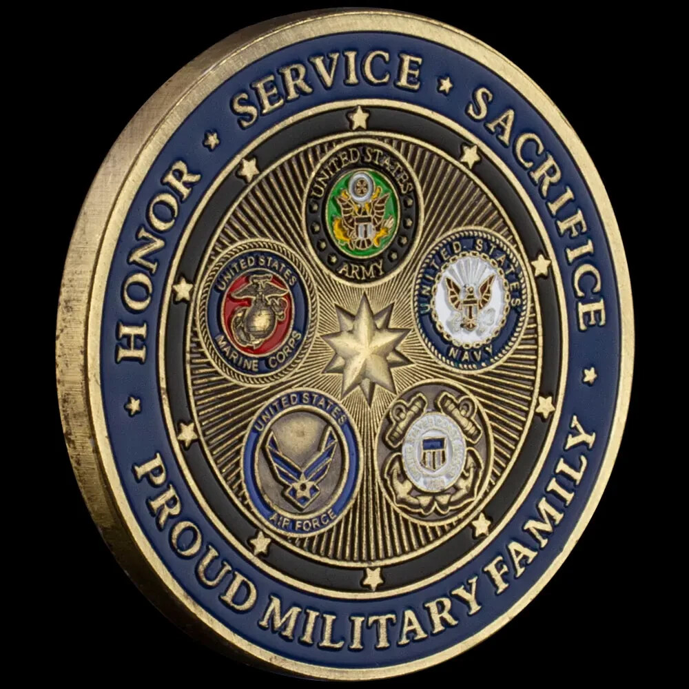 U.S. Armed Forces Challenge Coin Proud Military Family Veteran Gift | eBay