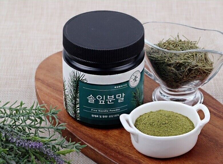 2Pack 100% Natural Pine Needle Powder Korean Medicinal Herbal Tea Anti ...