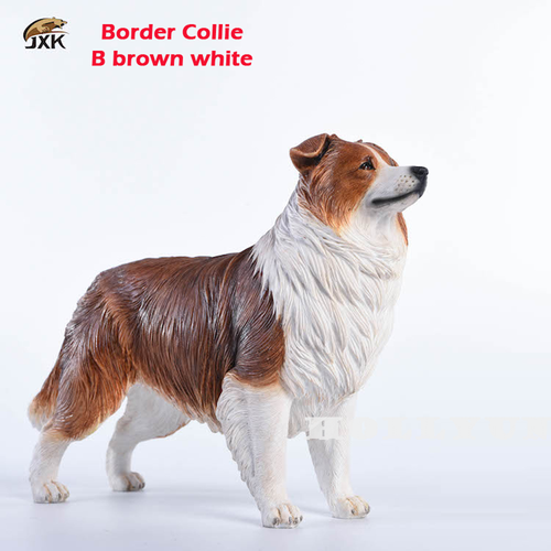 JXK Border Collie Dog Model 1/6 Resin Pet Figurine Animal Collectible ...