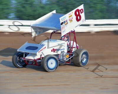 DOUG WOLFGANG #8D DP MOTORSPORTS WoO SPRINT CAR 8X10 GLOSSY PHOTO #7R ...