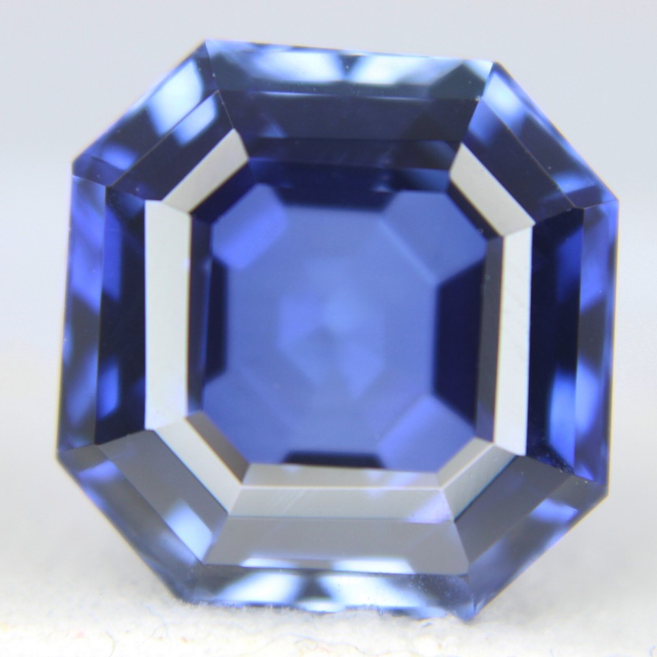 10 Ct Asscher cut Shape Natural Blue Sapphire Loose Gemstones | eBay