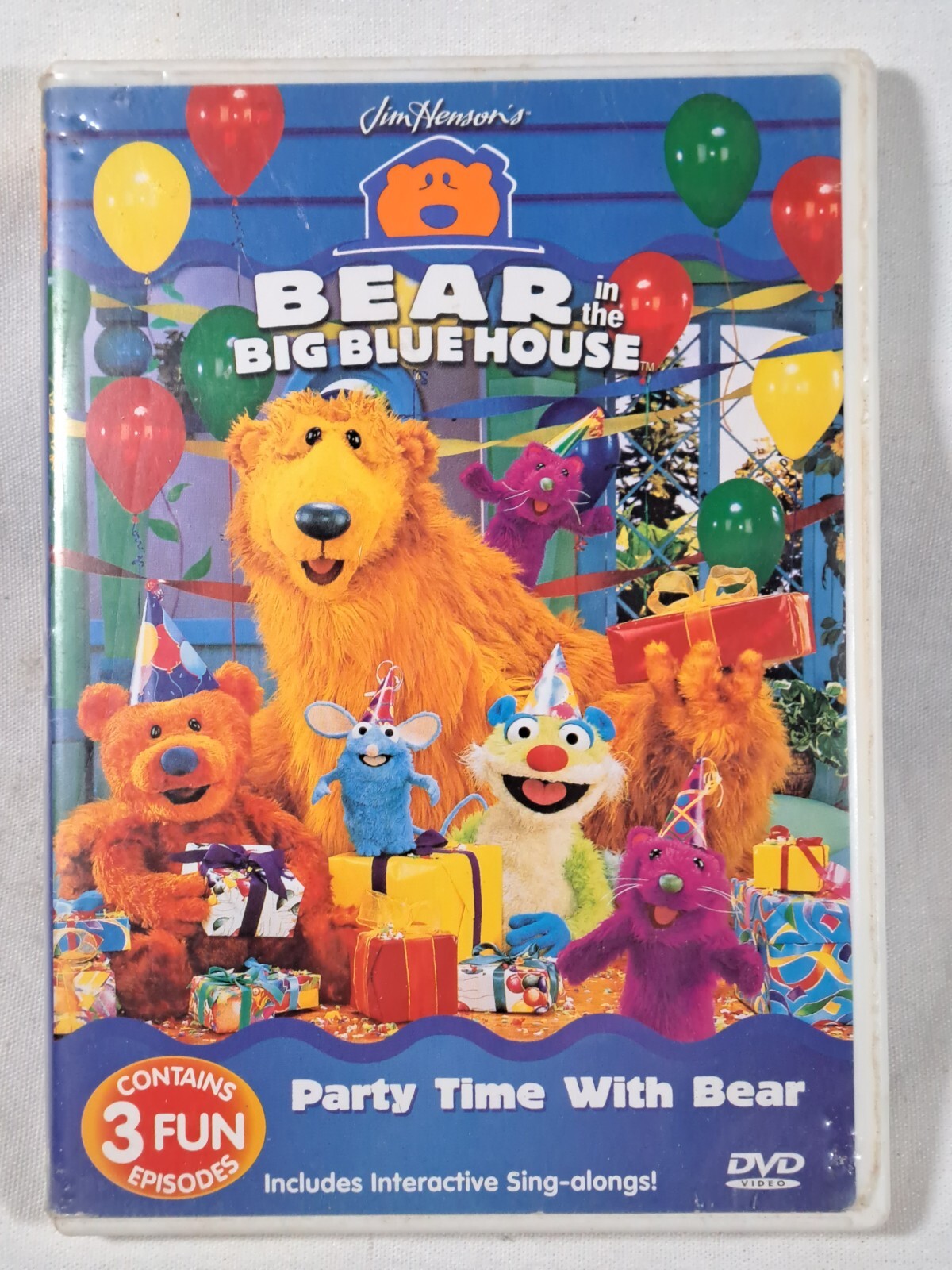 Bear in the Big Blue House Party Time With Bear 2000 DVD 3 Episodes ...