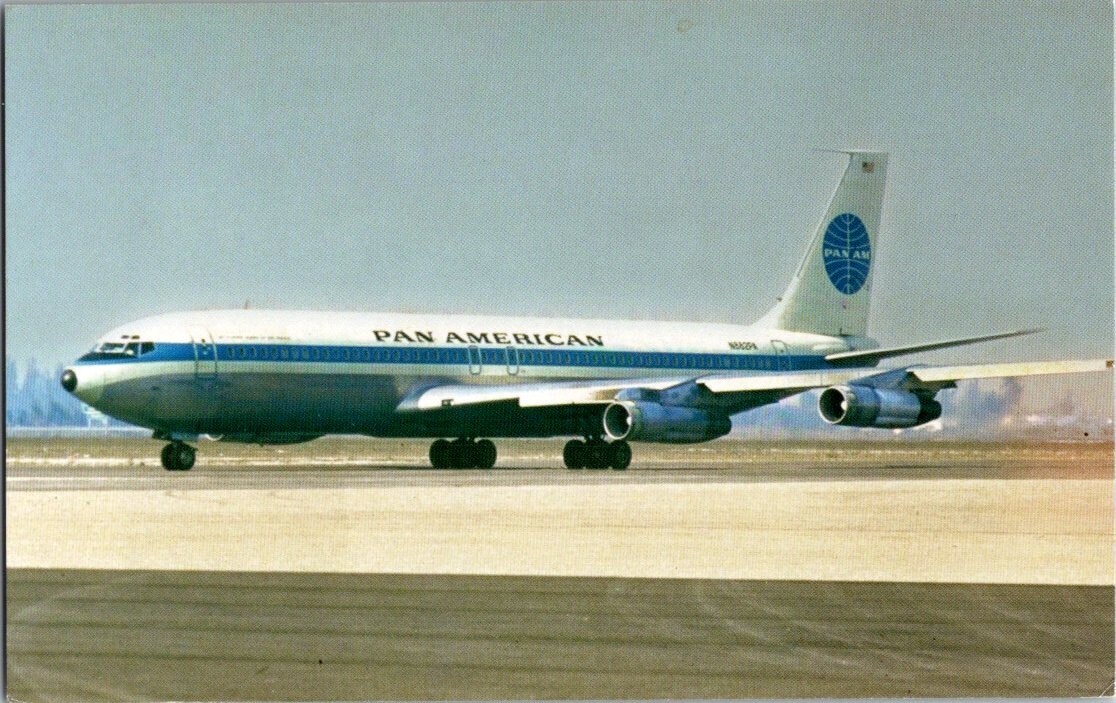 postcard Jet Pan American Airways Boeing 707-321 A1 | eBay