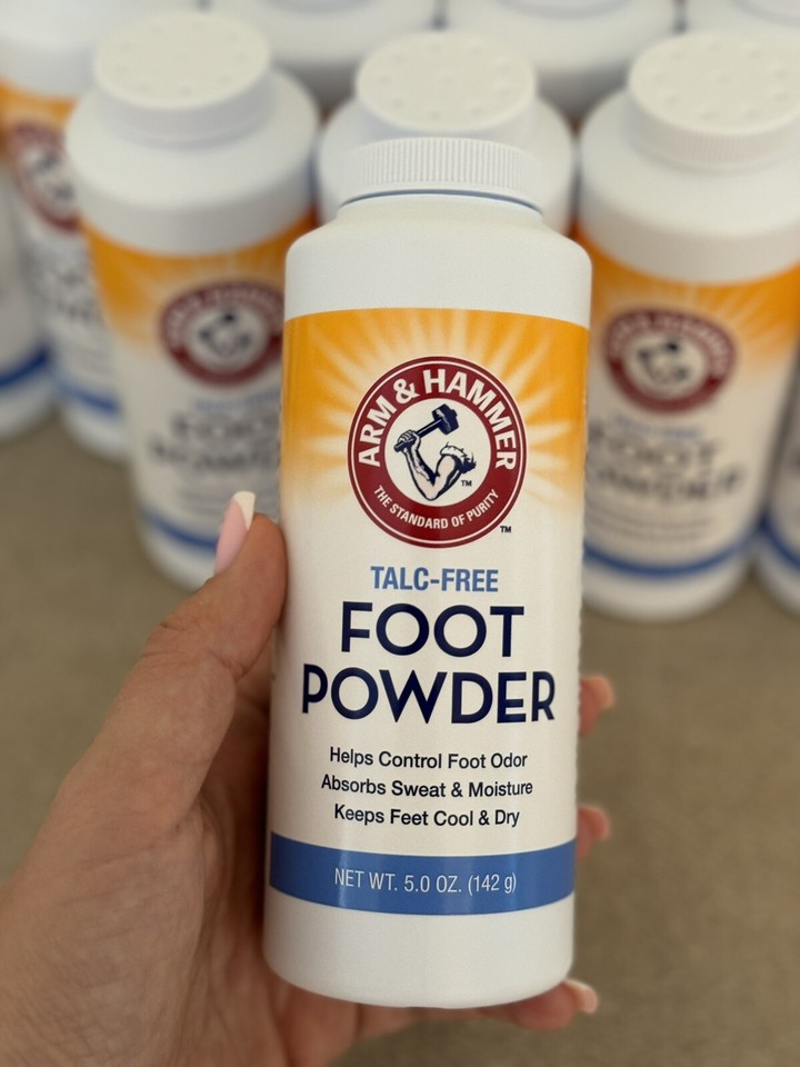 5 Arm & Hammer Talc Free Foot Powder Odor Control Corn Starch 5.0 oz ...