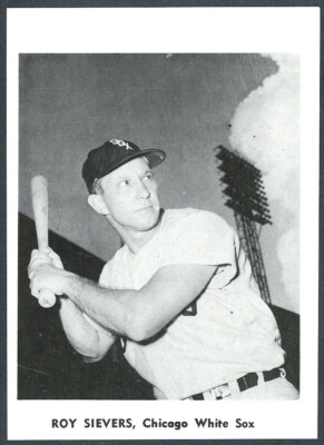 ROY SIEVERS~CHICAGO WHITE SOX~OLD 1961 JAY PUBLISHING 5x7 MINT B/W ...