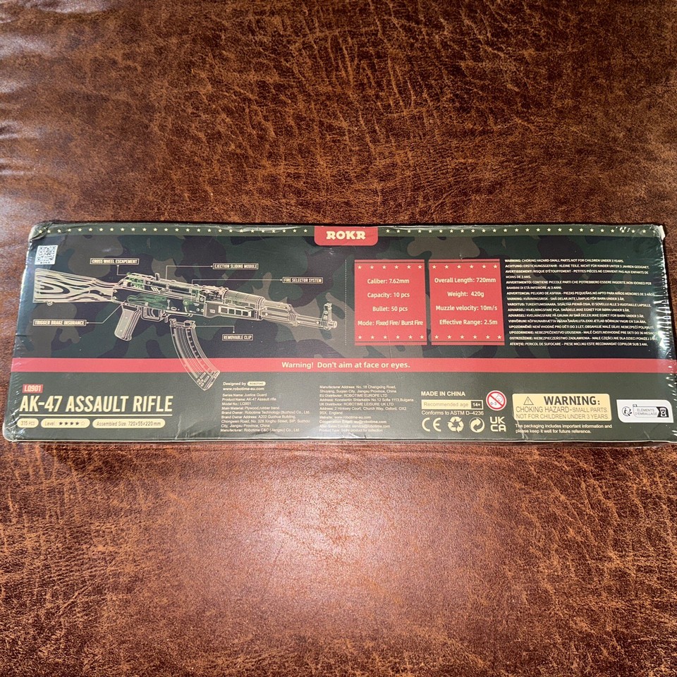 NEW Rolife Justice Guard Gun Models; AK-47 Assault Rifle Rubber Band ...