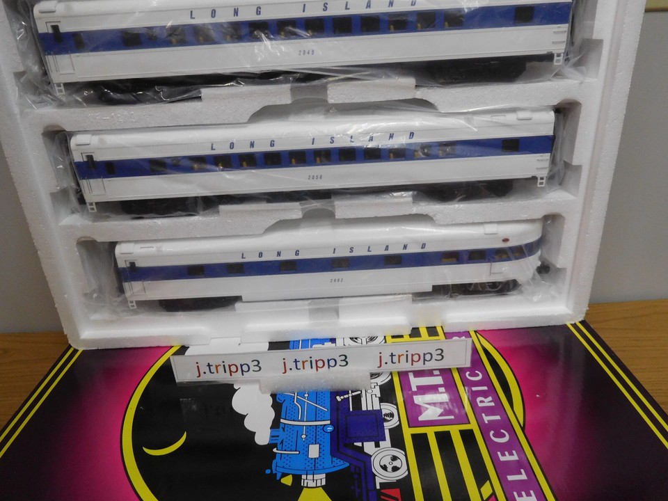 MTH 20-65201 Long Island LIRR 70' Streamlined O Scale Passenger Train 5 ...