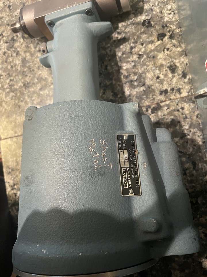 CHERRY LOCK G784 INSTALLATION TOOL AIRCRAFT AEROSPACE RIVET PULLER KIT ...