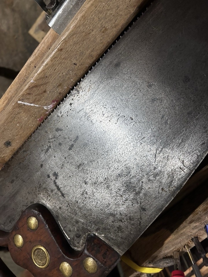 Antique H. Disston & Sons Hand Saw – Visible Etch – Straight Blade ...