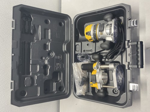 Dewalt DW618PK 2-1/4 HP EVS Fixed Base & Plunge Router Combo Kit | eBay