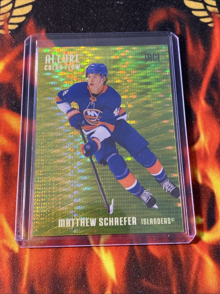 2025-26 ALLURE MATTHEW SCHAEFER /99 YELLOW GREEN SPECTRUM ROOKIE RC | eBay