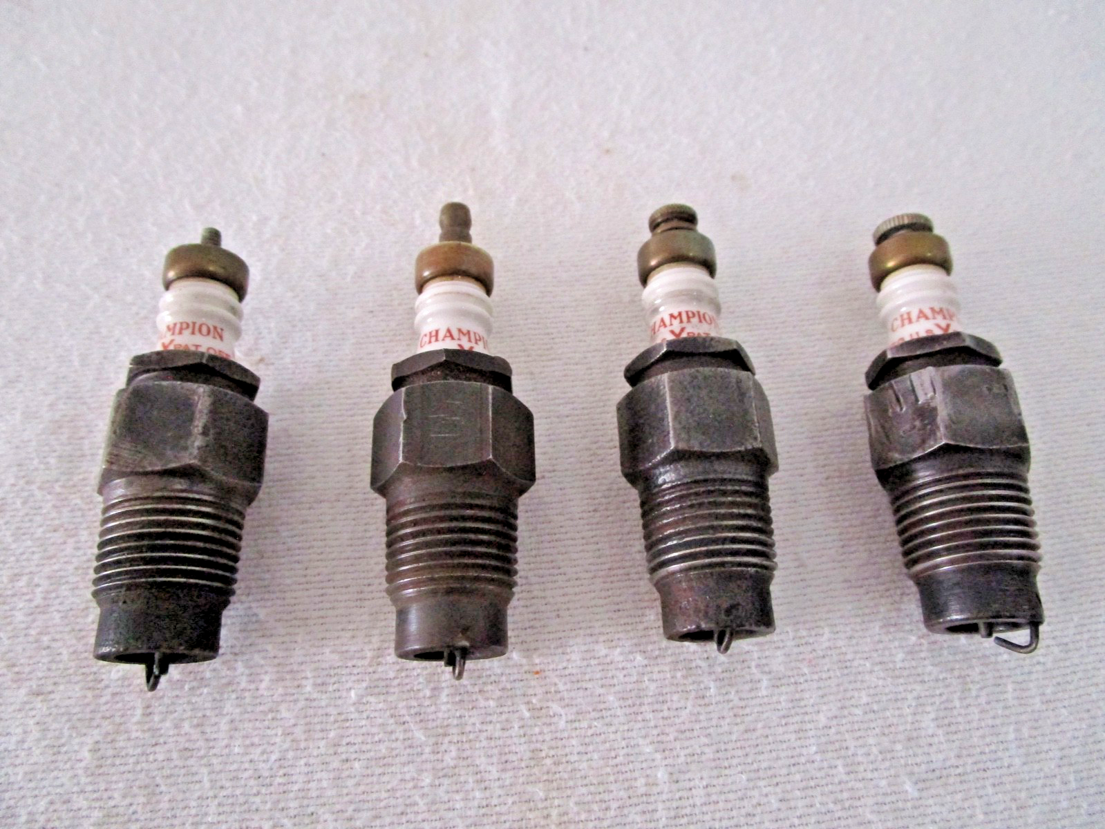 Four Champion X Model T Ford Vintage Antique Spark Plugs | eBay