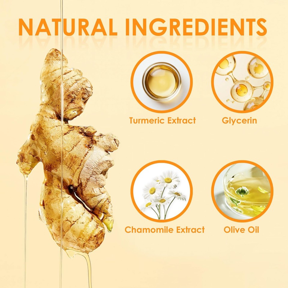 Turmeric Wash and Care 4 Piece Set – Turmeric Face Wash with Brush ...