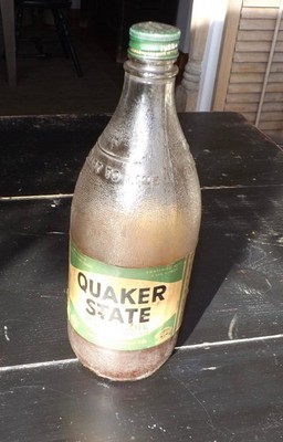 Vintage Quaker State Oil Bottle | eBay