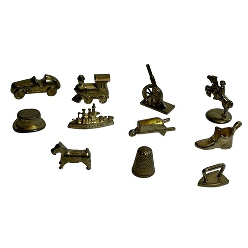 Vintage Deluxe Monopoly Replacement Players Tokens - Gold Colored ...