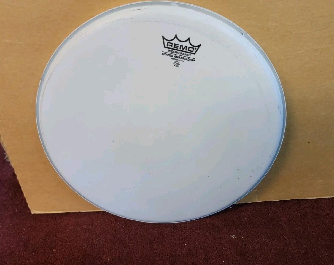 Remo WeatherKing Coated White Ambassador Drum Head 14 Inches New Old ...