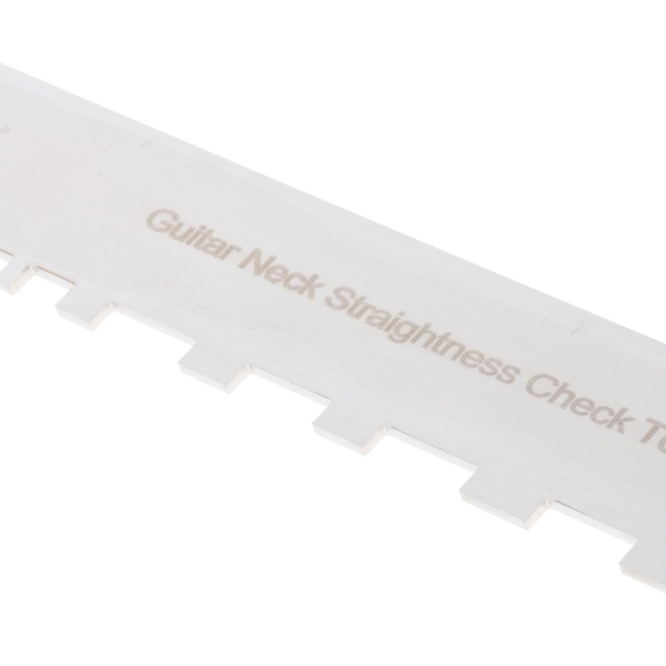 Stainless Steel Neck Notched Straight Edge Ruler Repair Tool Measure ...