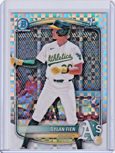 2025 Bowman Chrome Prospects X-Fractors #BCP47 DYLAN FIEN Oakland ...