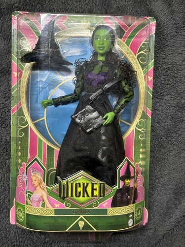 🏆 NEW Mattel Wicked Elphaba Barbie Fashion Doll Recall Misprint ...