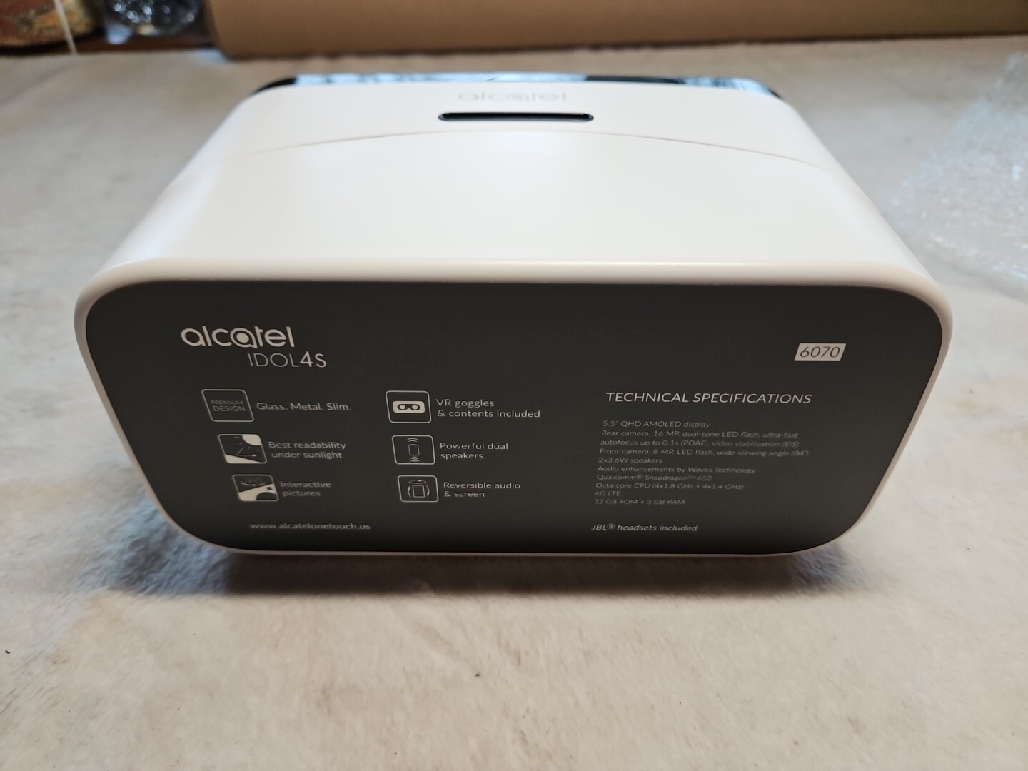 Alcatel Idol 4S VR Virtual Reality Goggles - Headset ONLY - No Strap | eBay