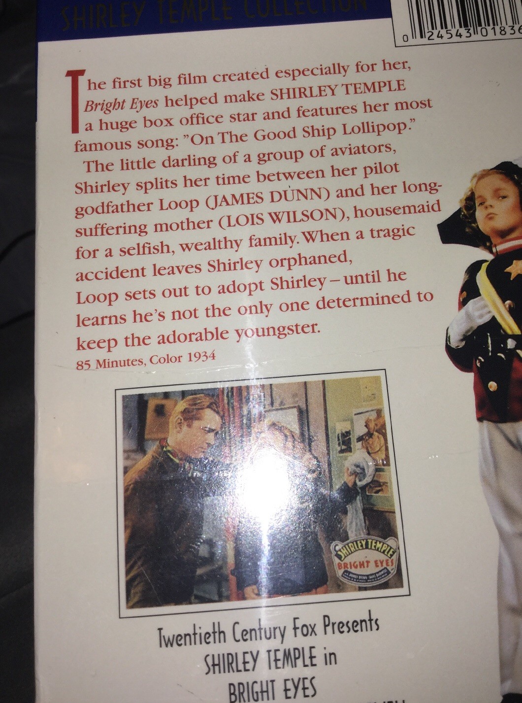 Bright Eyes (VHS, 2001, Colorized Version) Shirley Temple New Sealed ...