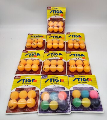 Lot 10 Packs Stiga Extra Performance 40mm Ping Pong Table Tennis Balls ...