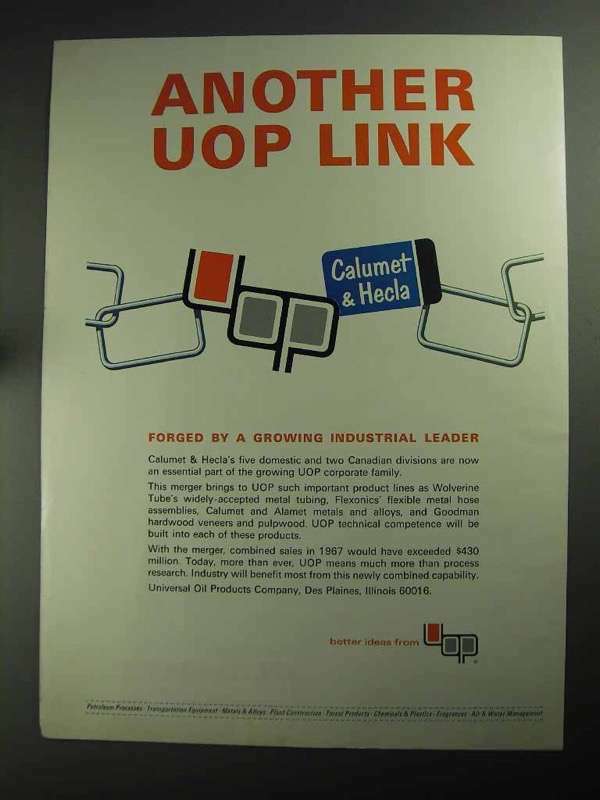 1968 UOP Universal Oil Products Ad - Another Link | eBay