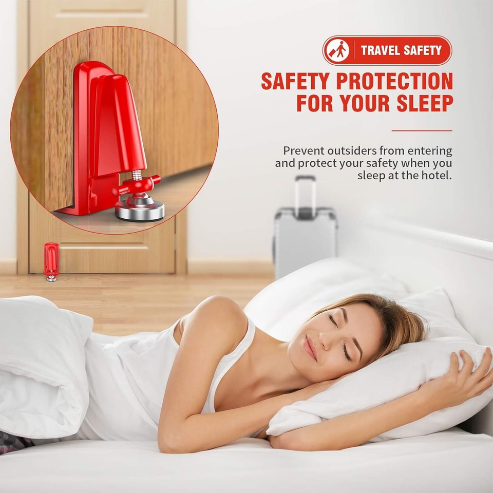 Door Jammer Door Stopper, Portable Door Security Lock For Travel ...