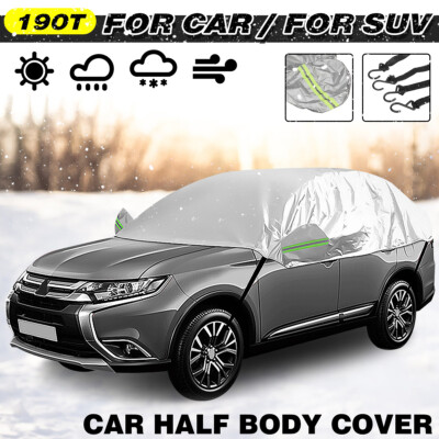 190T Half Body Top Roof Cover SUV Sun UV Snow Resistant Waterproof ...