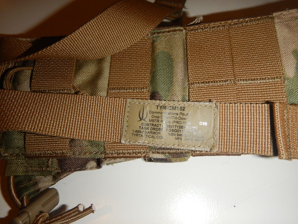 TYR MBTR PRC 152 Drop / Tilt Down Radio Pouch Multicam * Dated 2017 ...