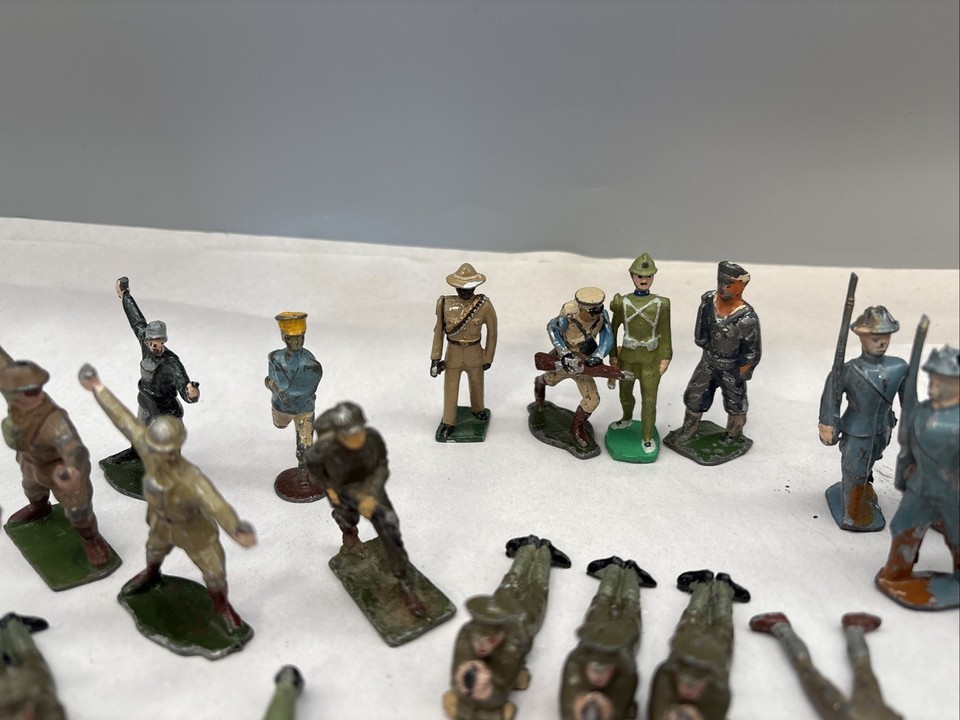 Vintage Mixed Lot of 25 Lead Soldiers Military (0872) | eBay