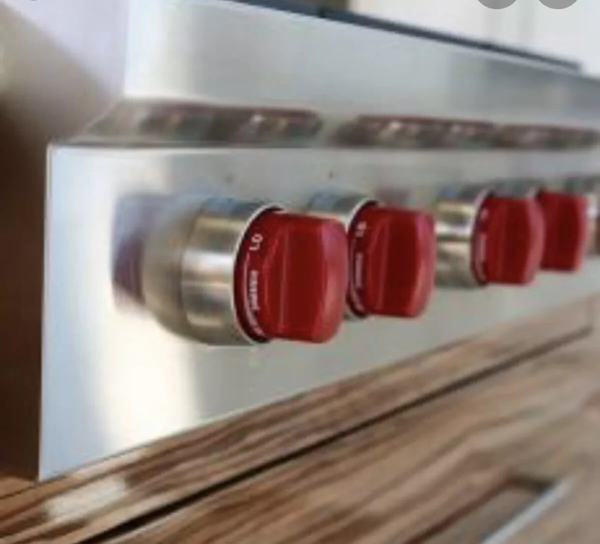 Wolf Geniune OEM Cooktop Stove Burner Red Knobs (Set of 4). Free ...