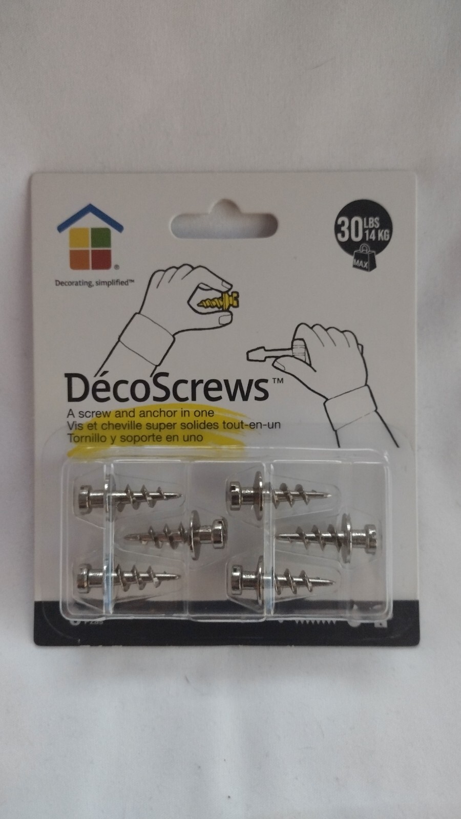 Deco Screws Screw Anchor 30lbs 6 Pcs #b1 for sale online | eBay