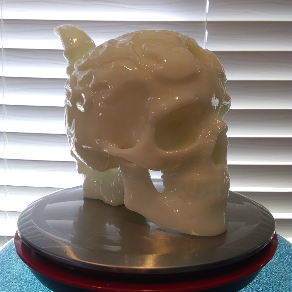 Skull Bong with Flames glow in the dark Water Pipe Bubbler | eBay